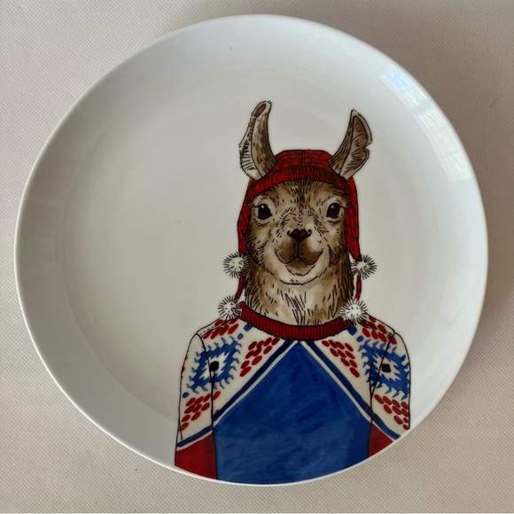 West Elm | Dining | West Elm Rachel Kozlowski Dapper Animal Llama Plate ...
